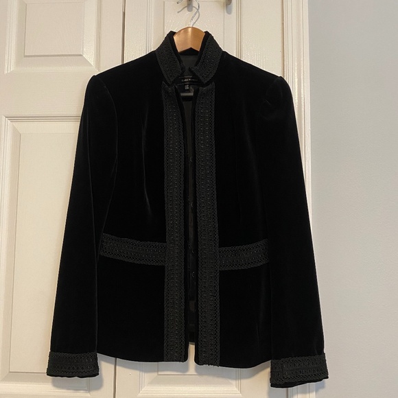 Zara | Jackets & Coats | Zara Velvet Jacket | Poshmark